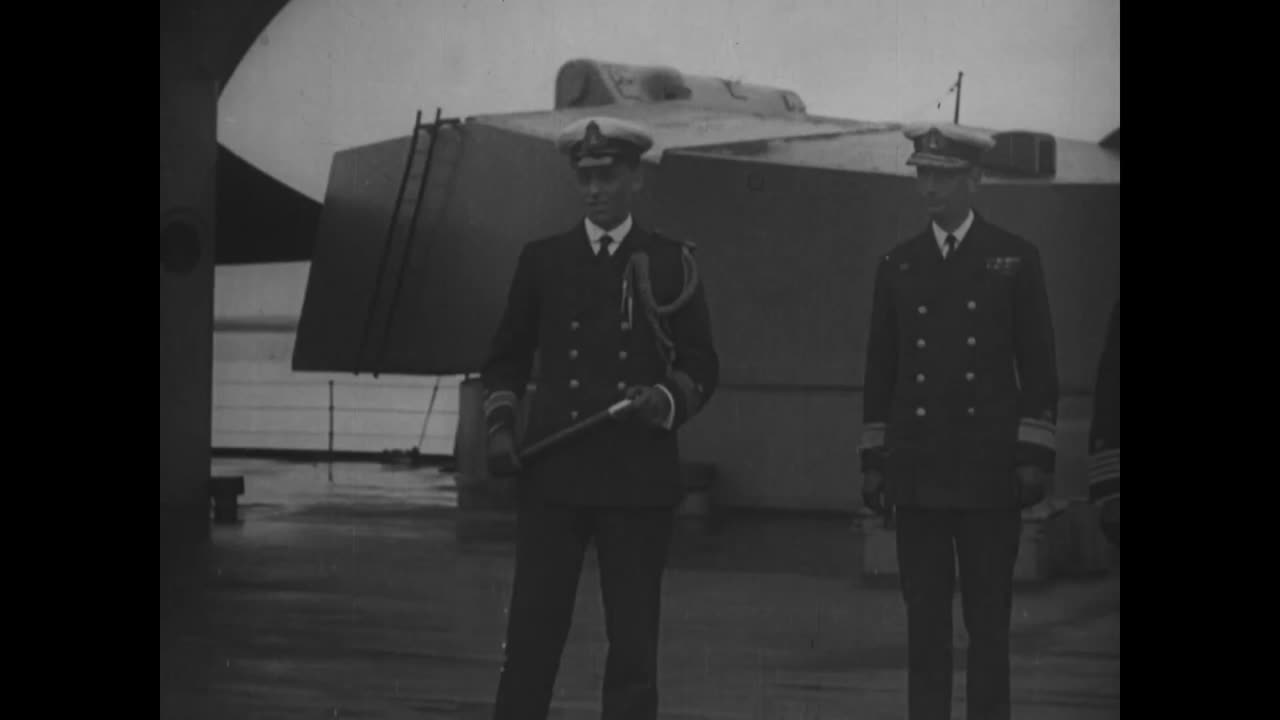 King George V Visits The Hms Hercules And Admiral Sir Doveton Sturdee ...