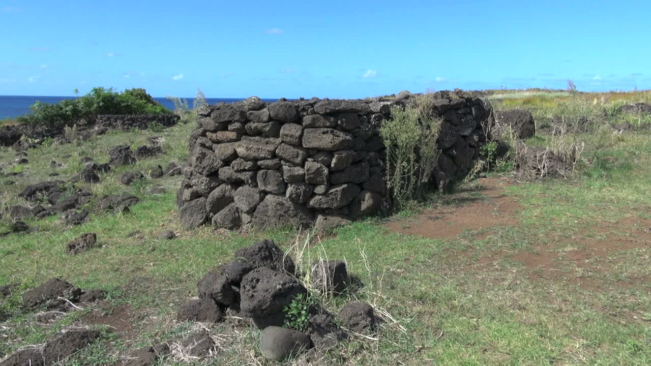 Easter Island Stone Chicken Coop 2 Free Stock Video Footage Download Clips