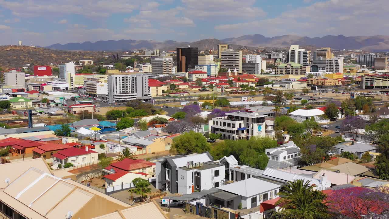 Establishing Downtown And Central Business District Of Windhoek Namibia ...