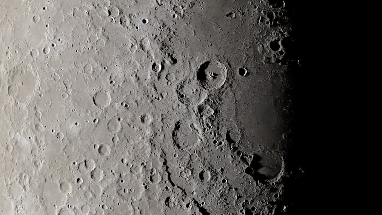 Extremely Detailed 4K Timelapse Of The Sun Setting On The Lunar Surface ...