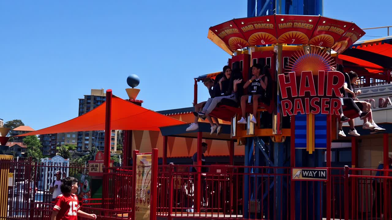 Typical Drop At The Famed Hair Raiser Thrill Ride At Luna Park, In ...