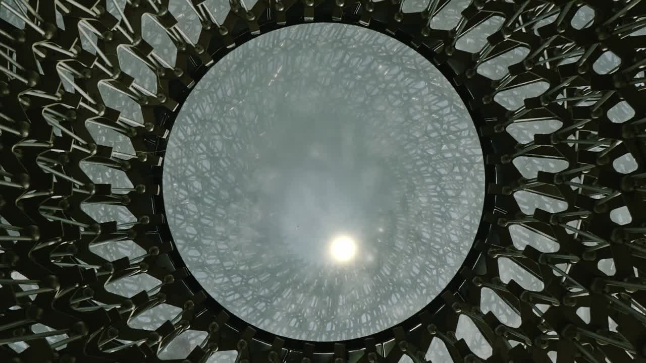 Static Close Up Internal View Of The Hive Art Installation Human Scale ...