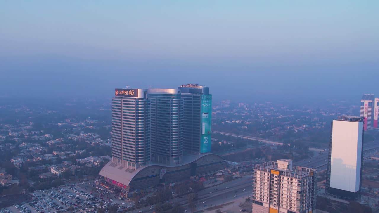 Aerial View Of The Centaurus Mall In Islamabad Free Stock Video Footage ...