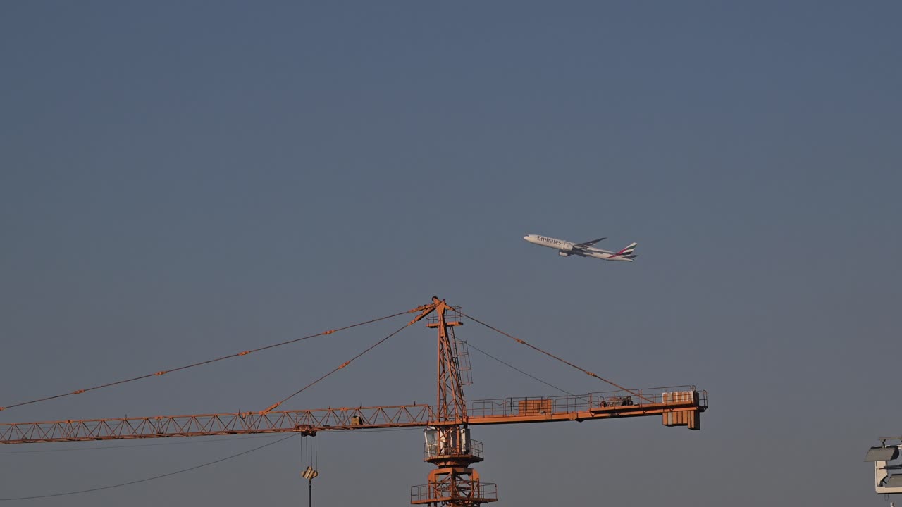 An Emirates Airline Flight Begins Its Journey After Taking Off From ...