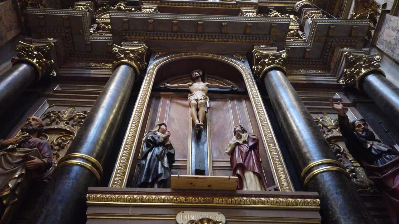 Sculpture Of Dead Jesus Christ In The Cross Latin American Basilica ...