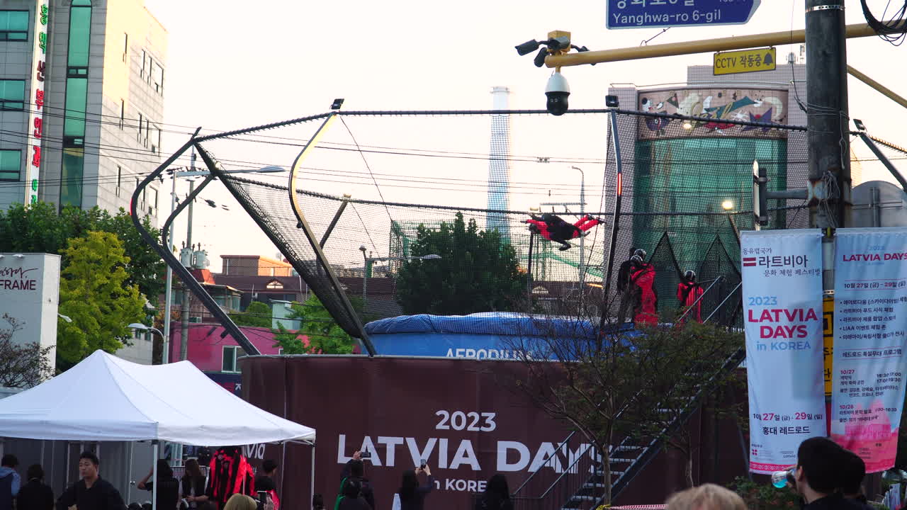 The AERODIUM Team Putting On A Live Demonstration Showcasing Their Most ...