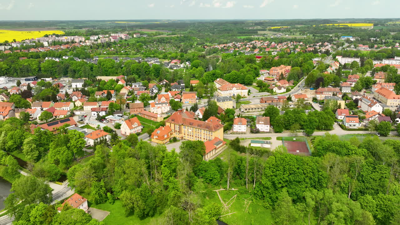 Ancient Lizdbark Castle In Small Polish Town During Spring Season Free ...
