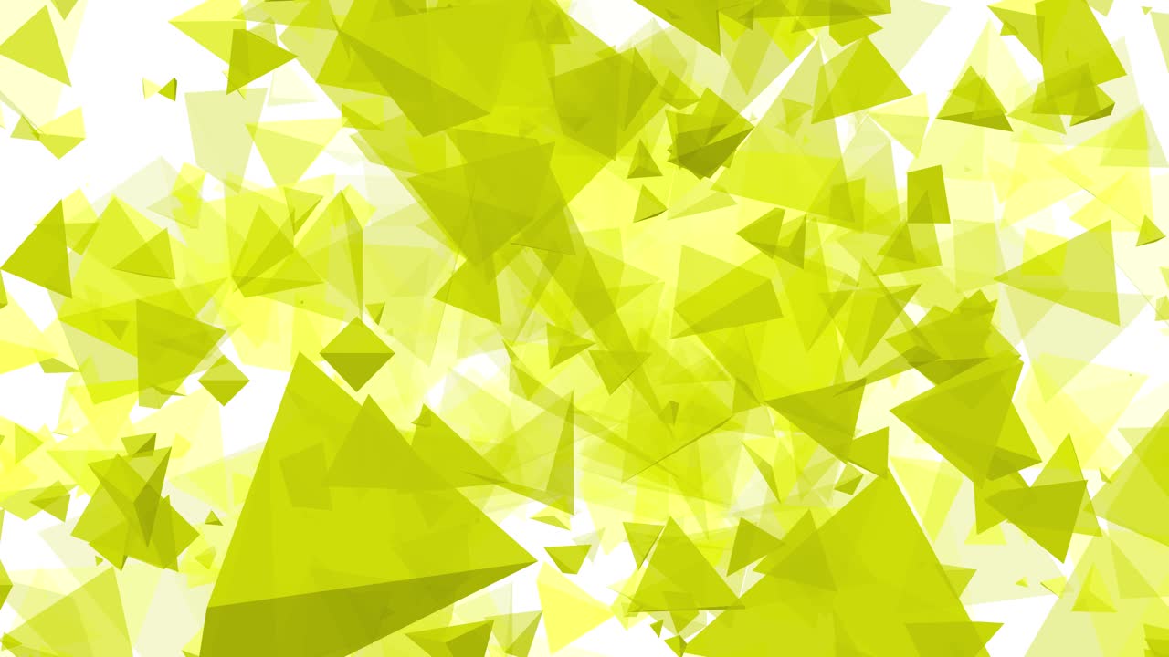 3D Pyramid Polygon Triangle Animated Shapes On White Background Digital ...