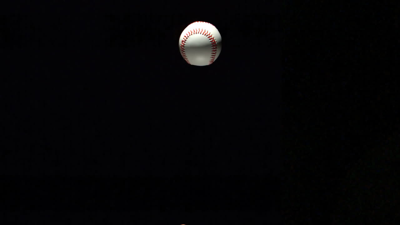 Baseball Ball Rotating In The Air Free Stock Video Footage Download Clips