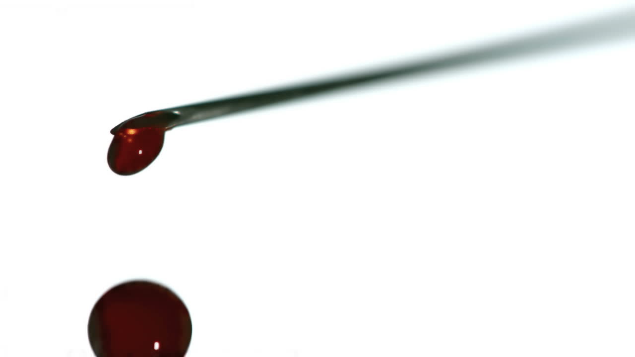 Drop Of Blood Falling From Needle Free Stock Video Footage Download Clips