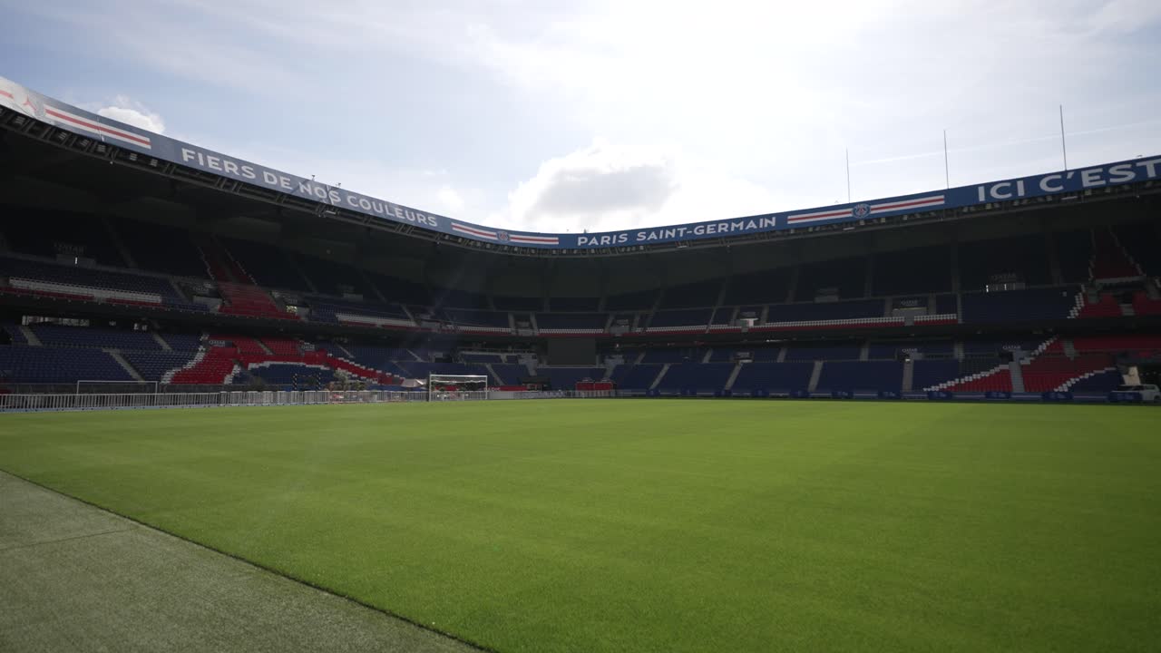 Soccer Field Stadium At Parc Des Princes Home Of Paris Saint Germain ...
