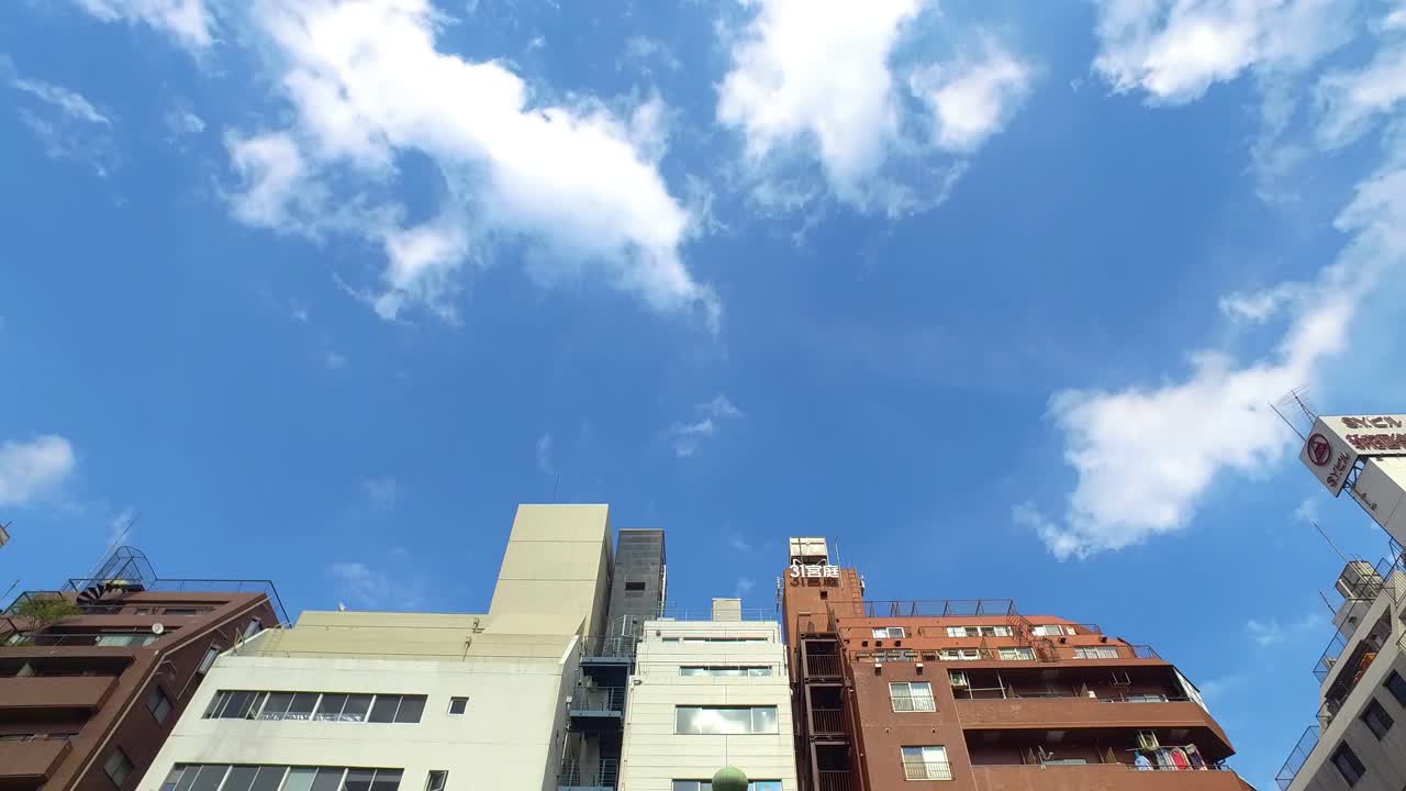Tilt View Of A Shrine Between Buildings Free Stock Video Footage ...