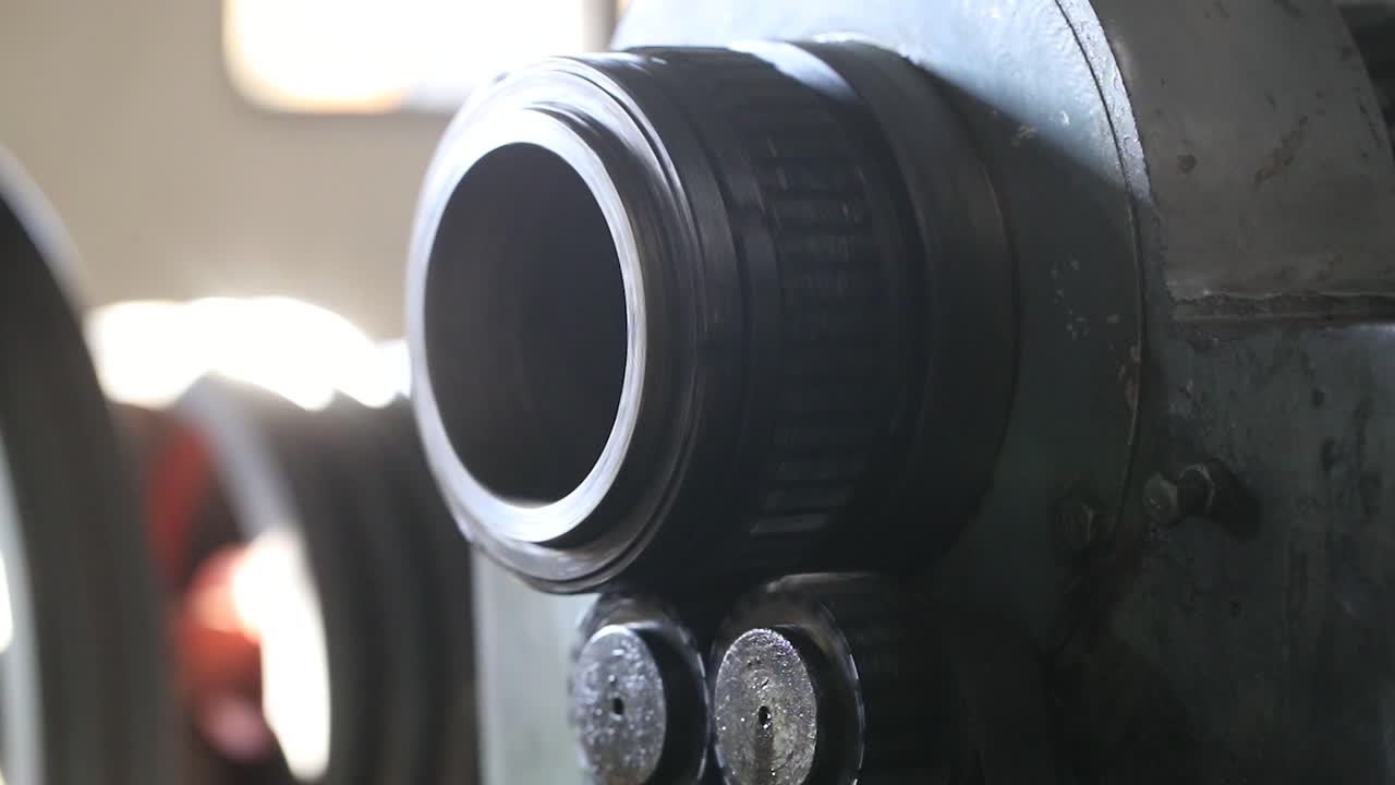 Engineer Technician Designing Drawings Mechanical Parts Engineering Engine Manufacturing Factory ...