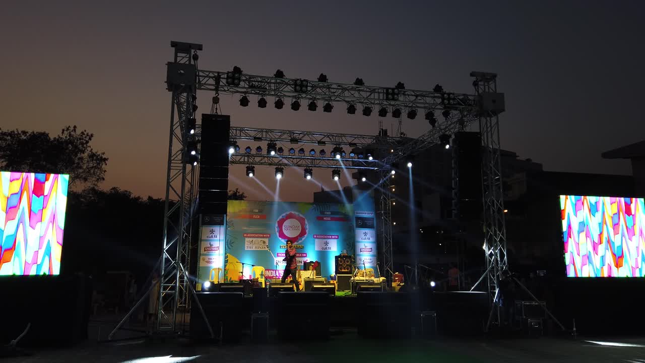 Rapper On Stage Performing Rapper On Stage Performing Free Stock Video ...