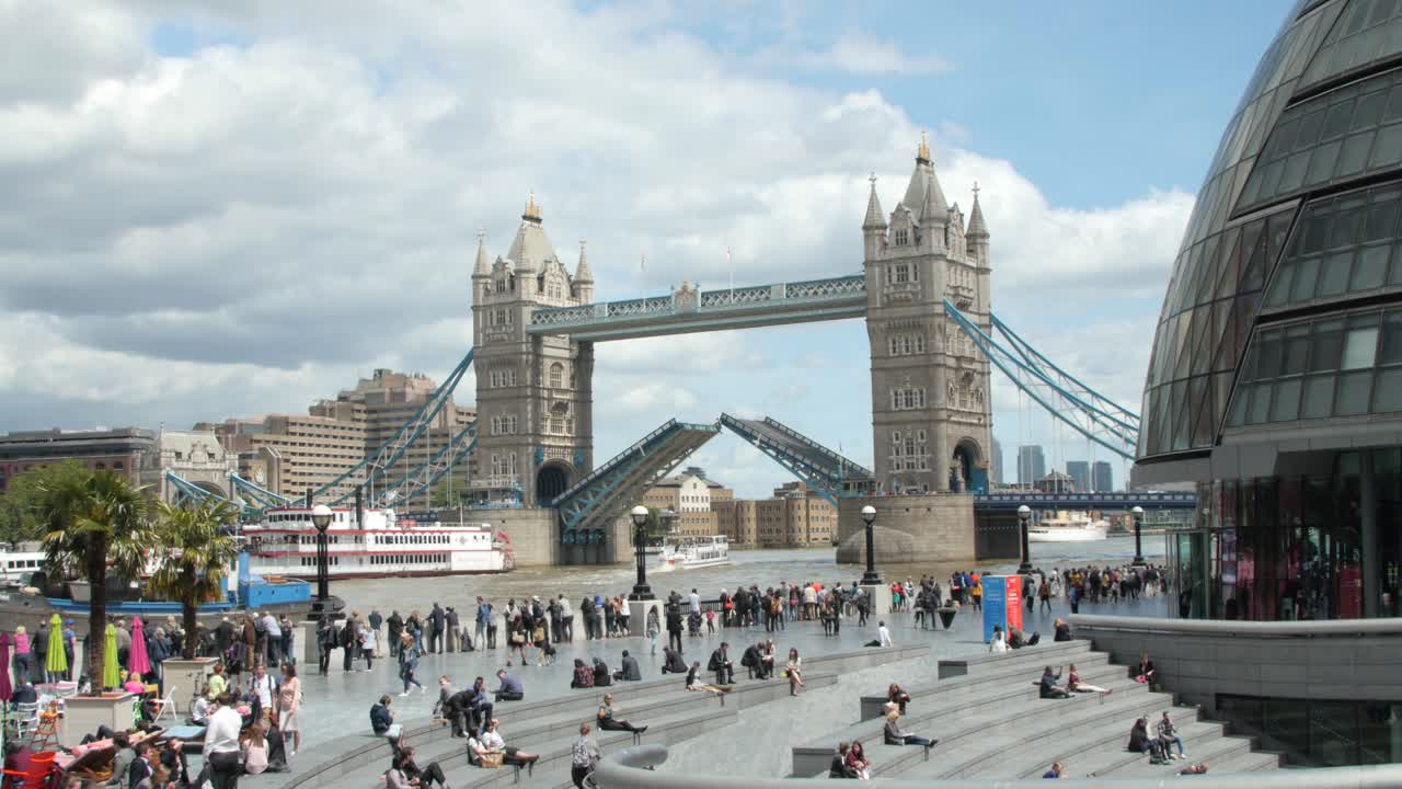 Tower Bridge Rising And Lowering Part 6 Free Stock Video Footage ...
