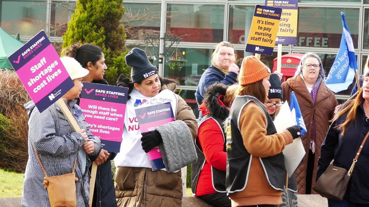 Overworked NHS Workers At Whiston Hospital In St Helens, Merseyside ...