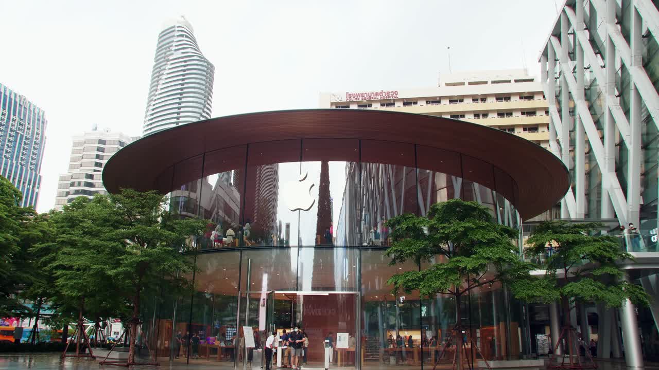 Apple Store At Central World In Bangkok Free Stock Video Footage ...