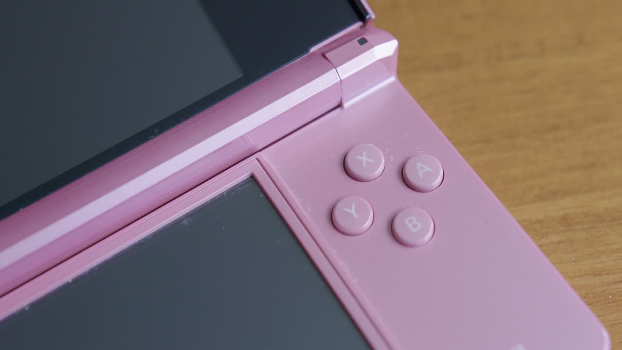 Close Up Rack Focus Of The Buttons Of A Nintendo 3DS Free Stock Video ...