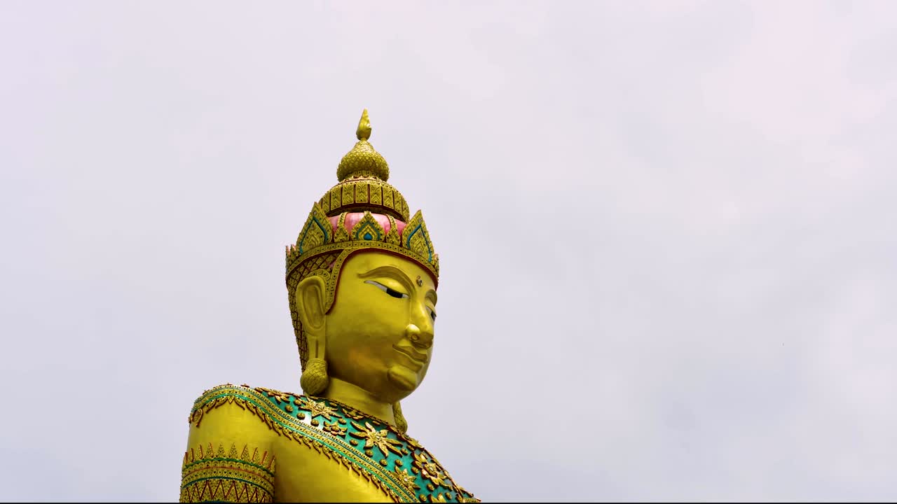 A Large Buddha’s Statue In Mahachai Towering The Sky Is A Welcome ...
