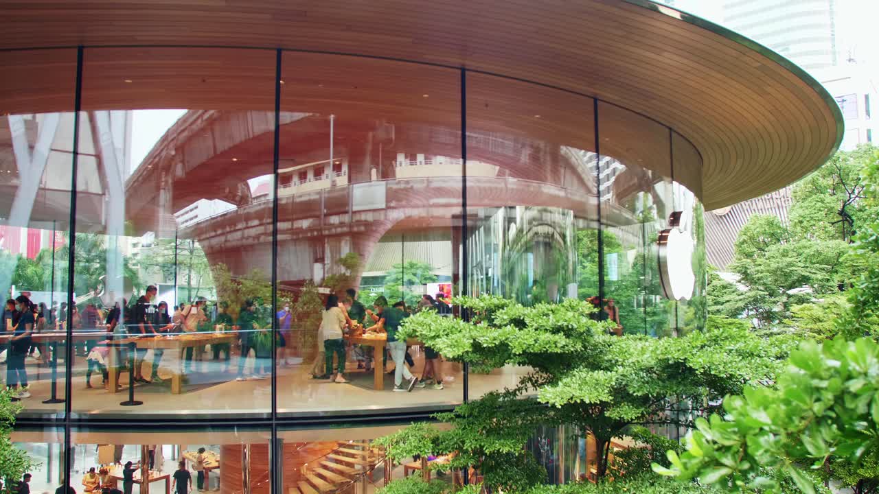 Apple Store At Central World In Bangkok Free Stock Video Footage ...