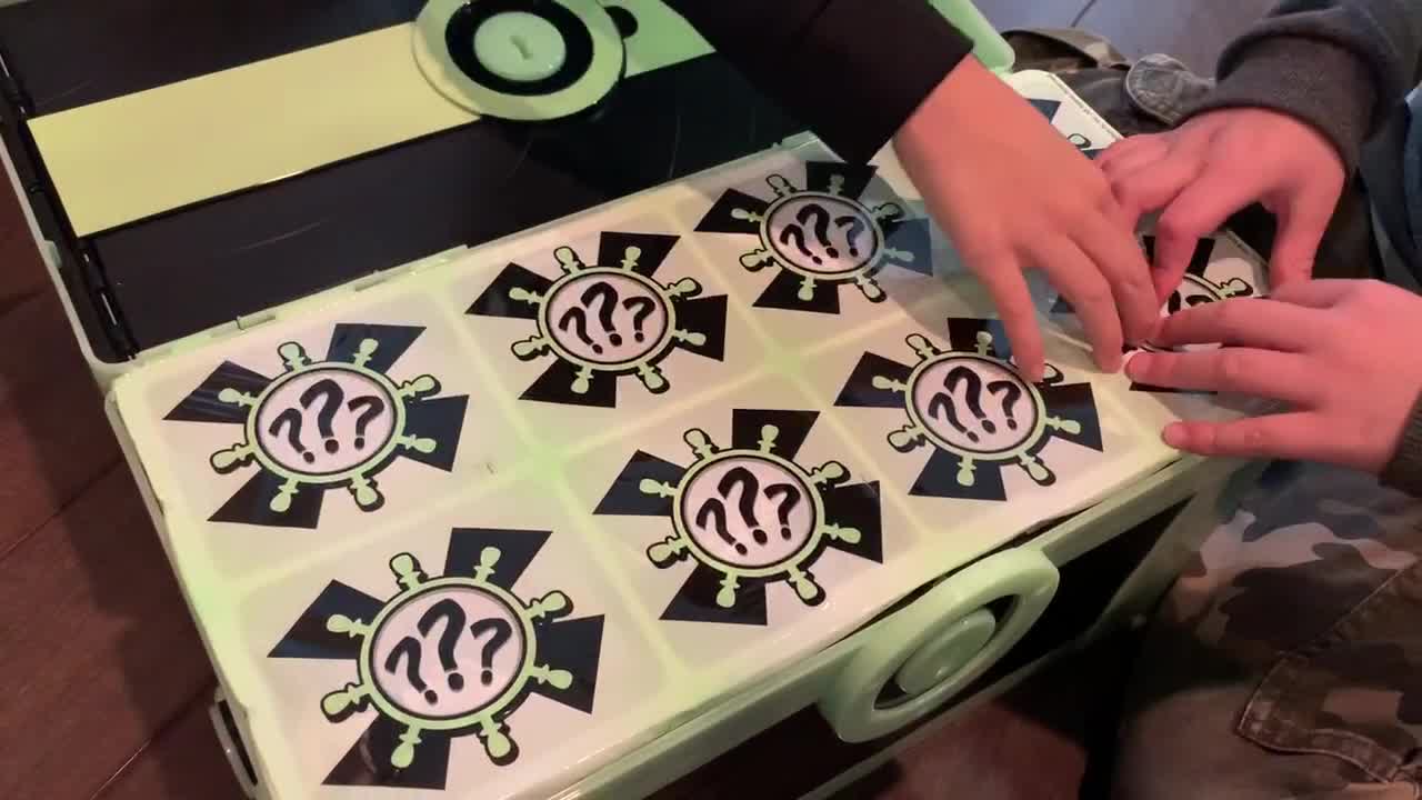 Small Hands Opening Up A Large Mystery Treasure Chest Filled With ...