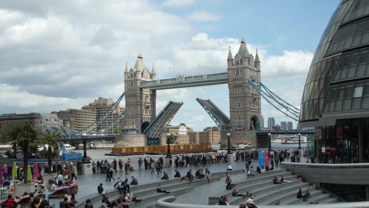 Tower Bridge Rising And Lowering Part 4 Free Stock Video Footage ...