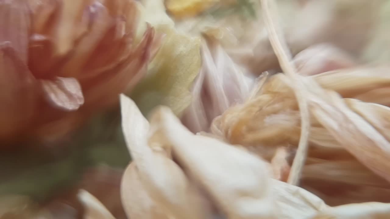 Soft Rustic Pastel Colored Dried Flowers Background With Flowing And ...