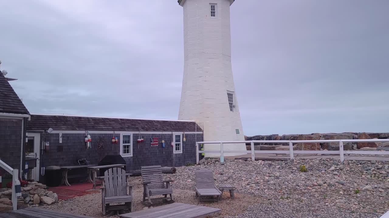 Lighthouse Keeper's Living Quarters, House Side Of Navigational Tower ...