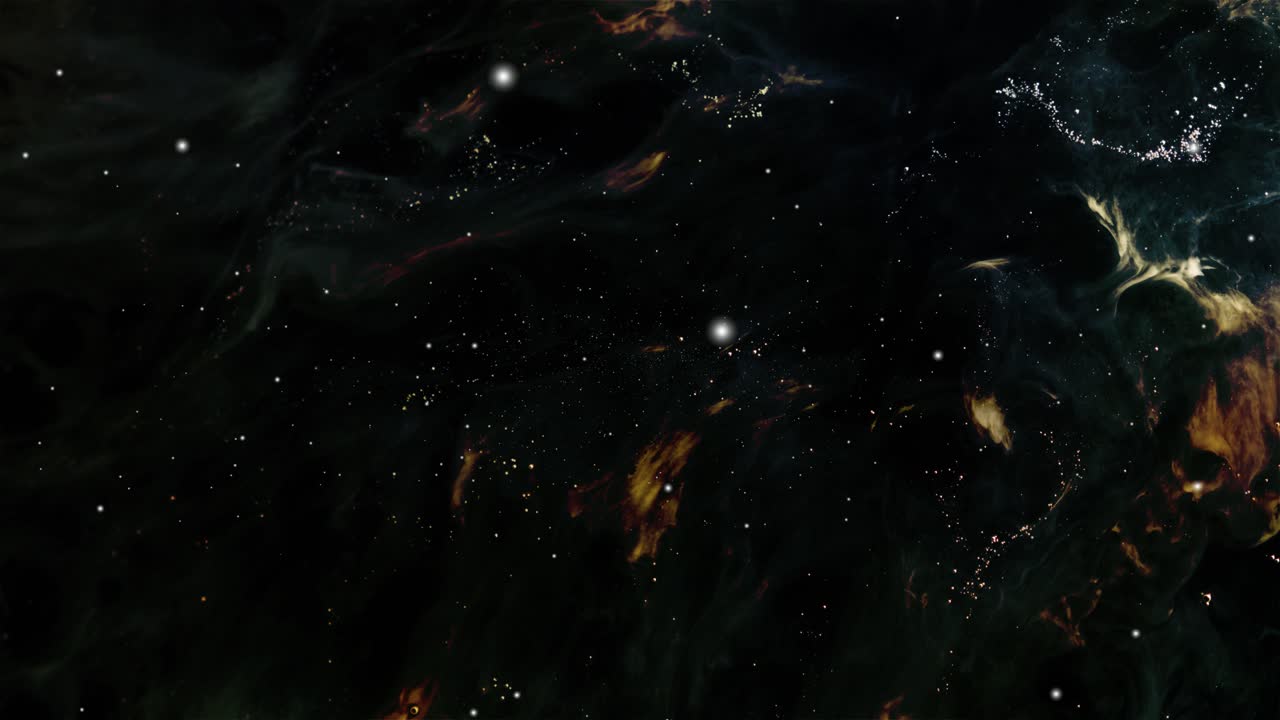 Premium stock video - Fractal ambience nebula clouds at depth