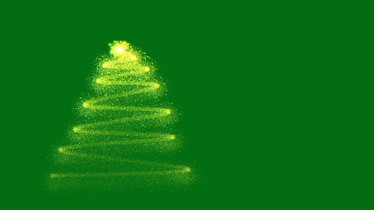 Modern Christmas Tree Animation With Green Screen To Use It Everywhere ...