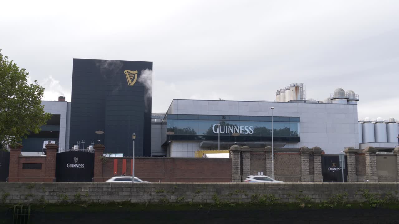 Guinness Brewery Diageo At The Victoria Quay Along River Liffey In The ...