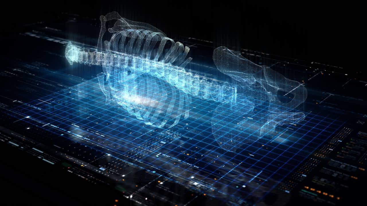 Futuristic Biomedical Concept Of A Holographic Scanning A Patient's ...