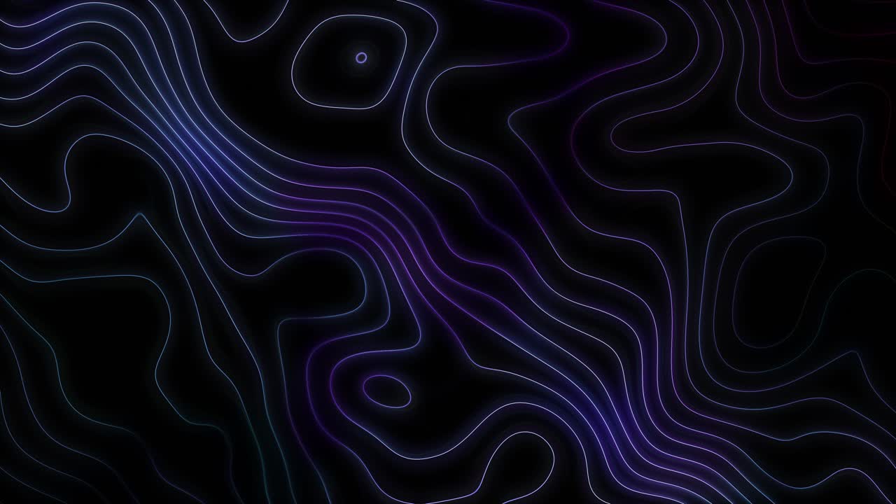 Premium stock video - Abstract glowing wave lines seamless looping ...