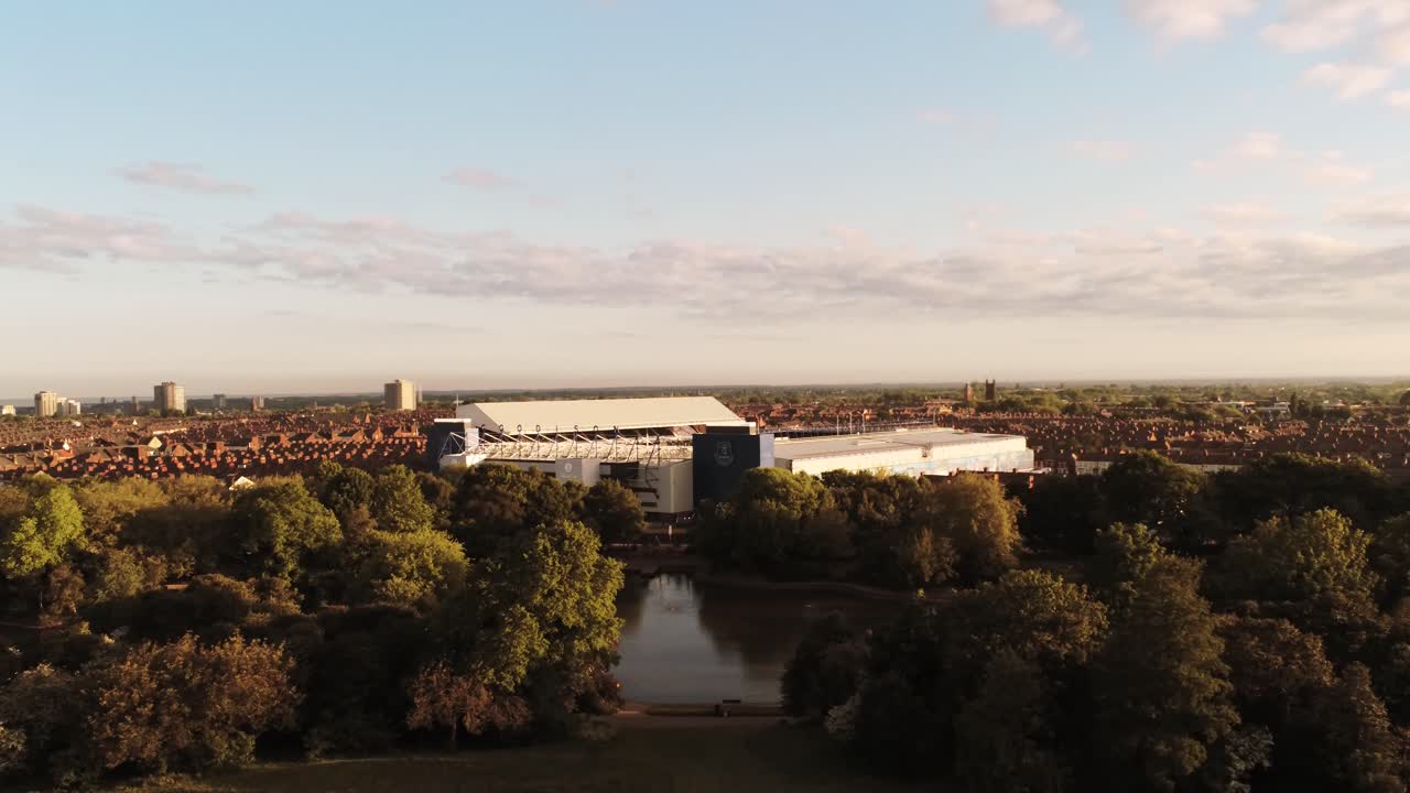 Iconic Goodison Park EFC Liverpool Football Ground Stadium Aerial View ...