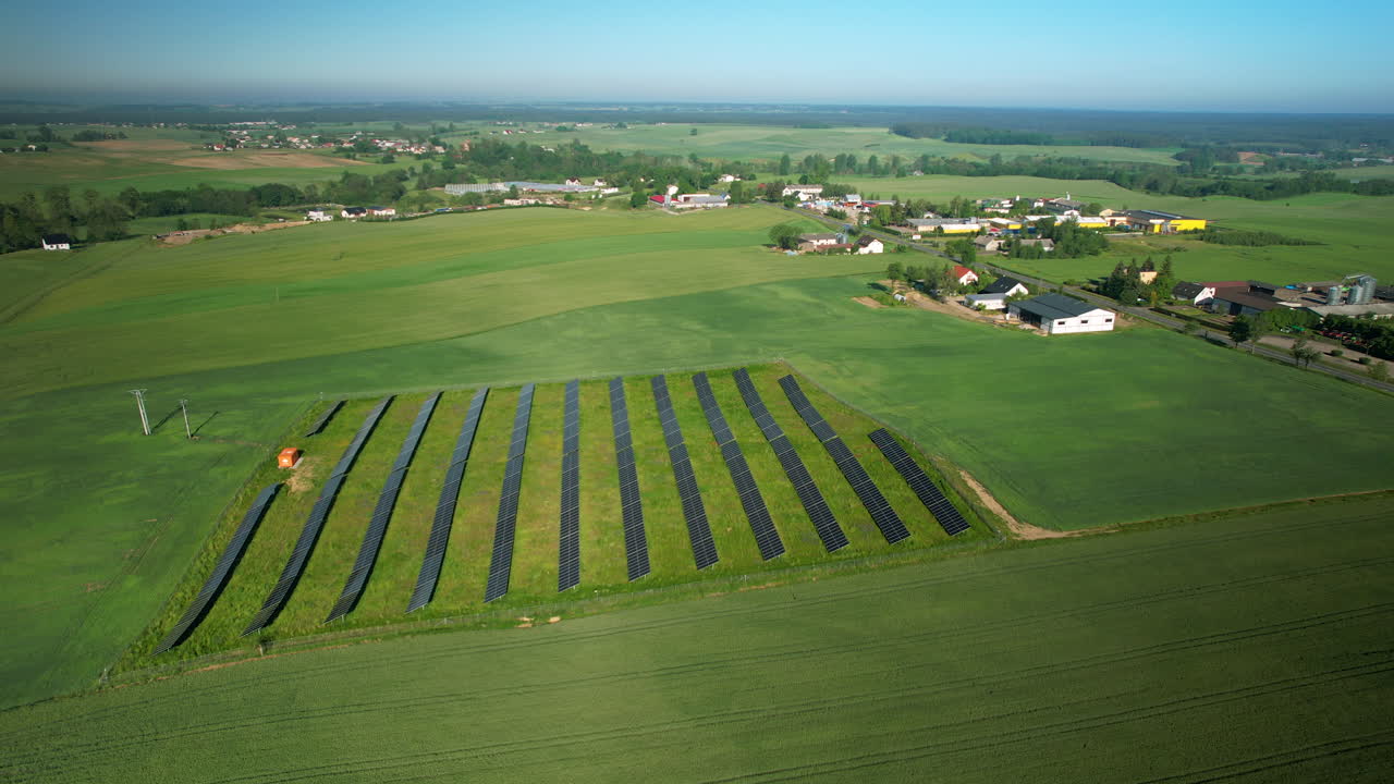 The Wind Turbine In The Middle Of The Field Generates Renewable ... The Wind Turbine In The Middle Of The Field Generates Renewable ...
