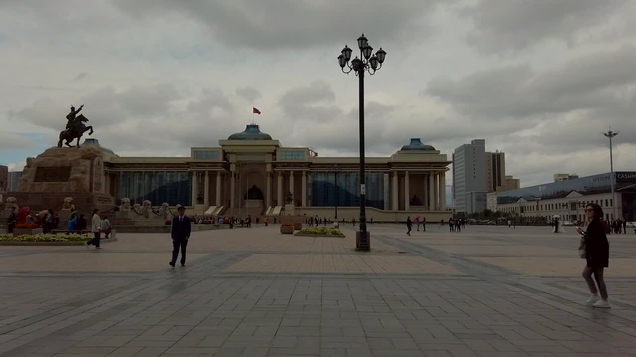 Statue Of Genghis Khan In The Middle With Sculptures Boorchi And Muqali ...