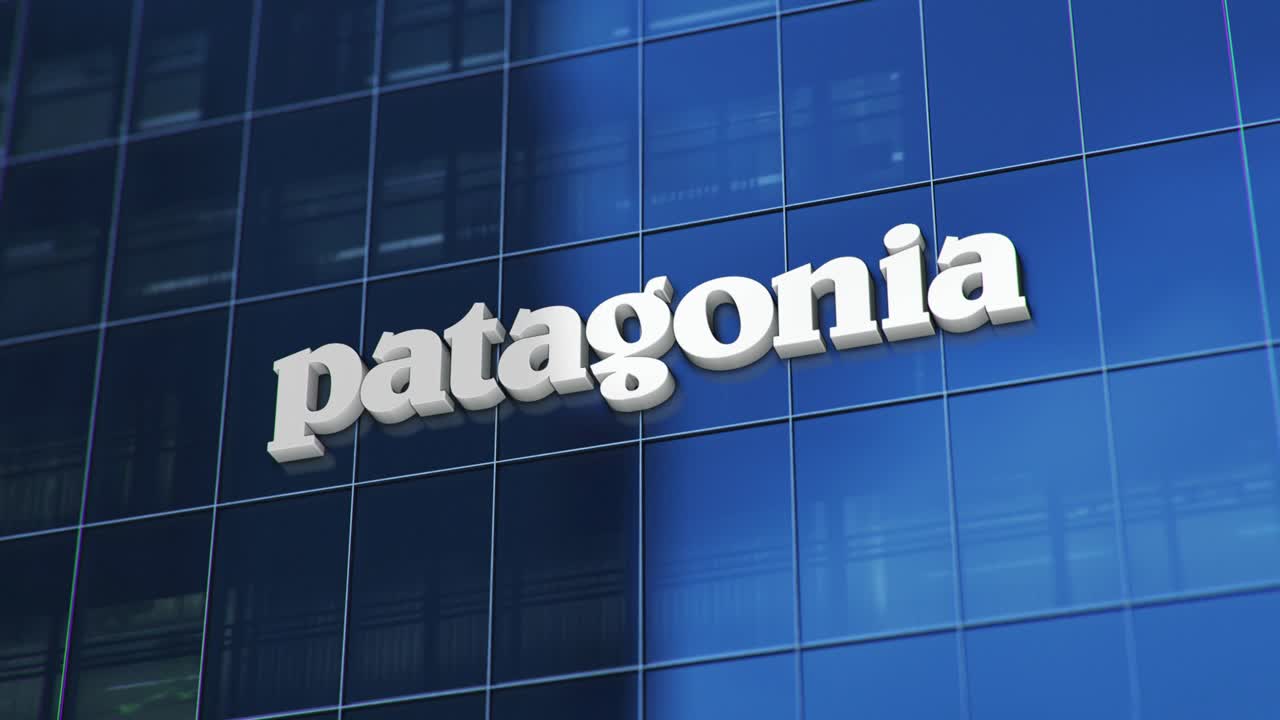 Patagonia Logo On Corporate Glass Building 3D Animation 2 Free Stock ...