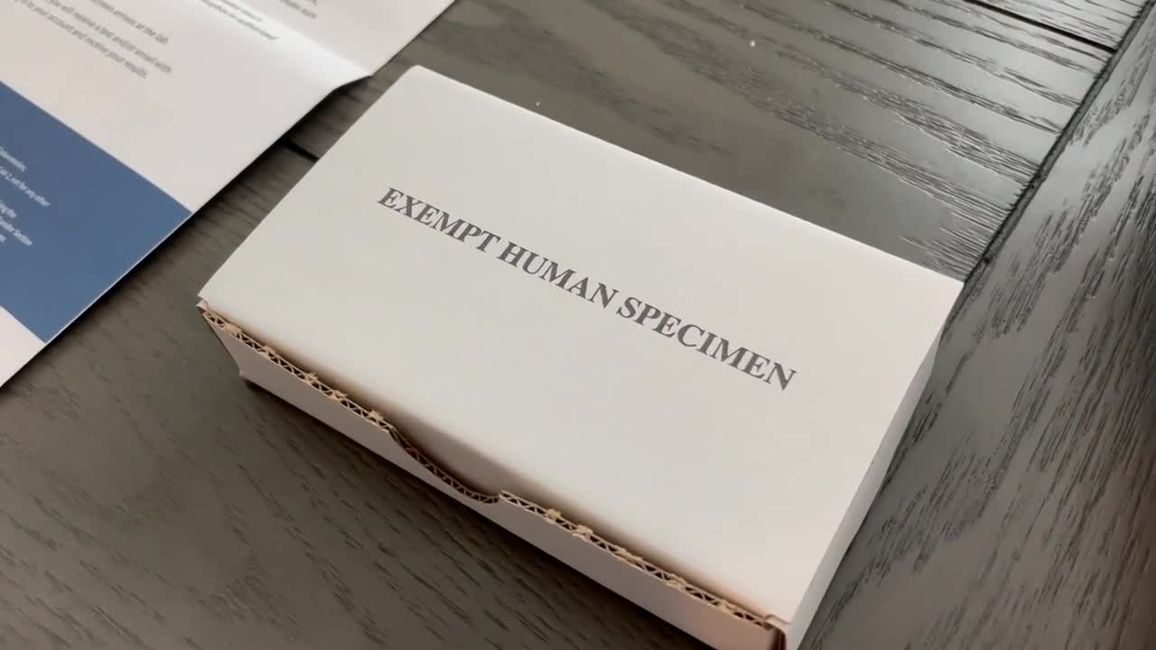 "EXEMPT HUMAN SPECIMEN" Box To Be Overnighted By FEDEX To The Lab To ...