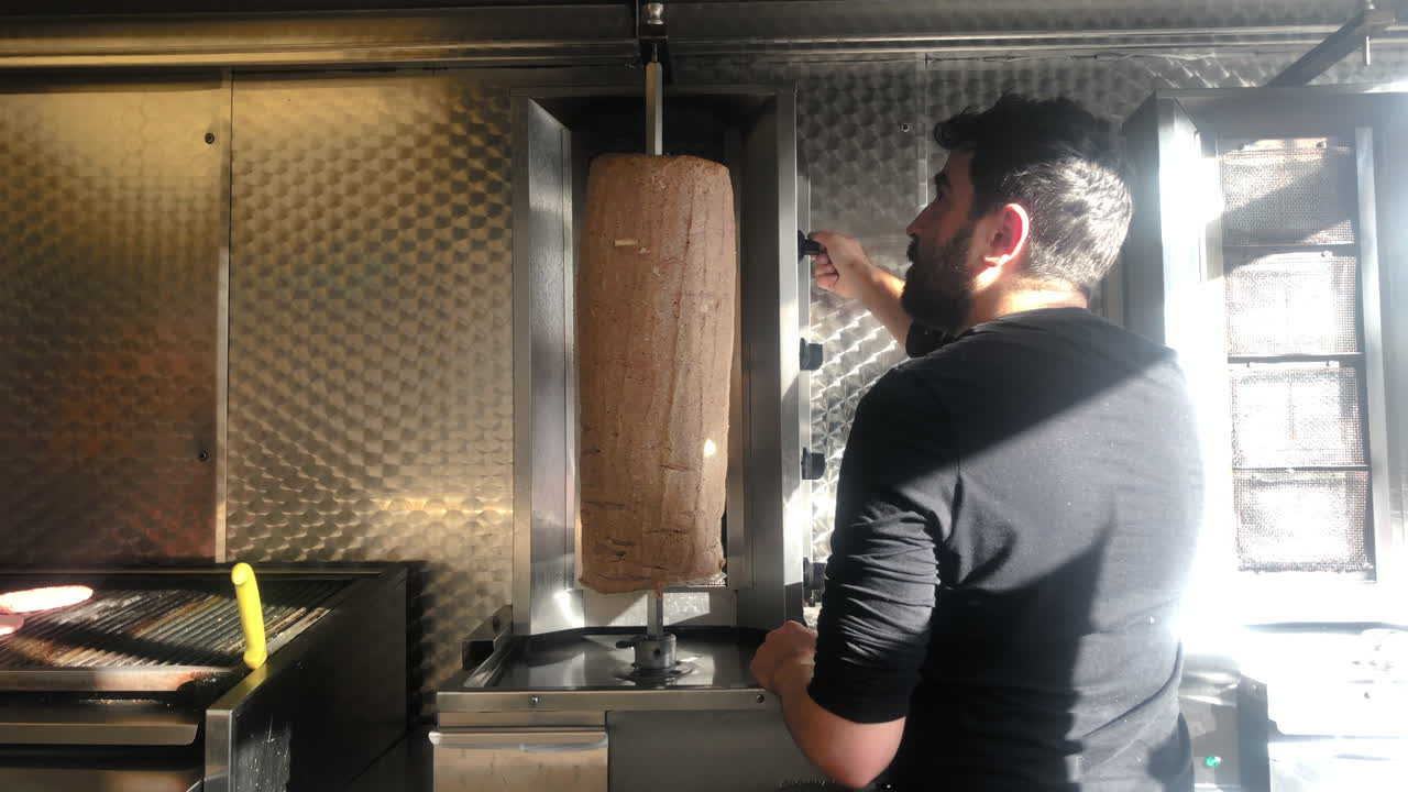 Kebab Shop Serving Donner Meat Free Stock Video Footage Download Clips