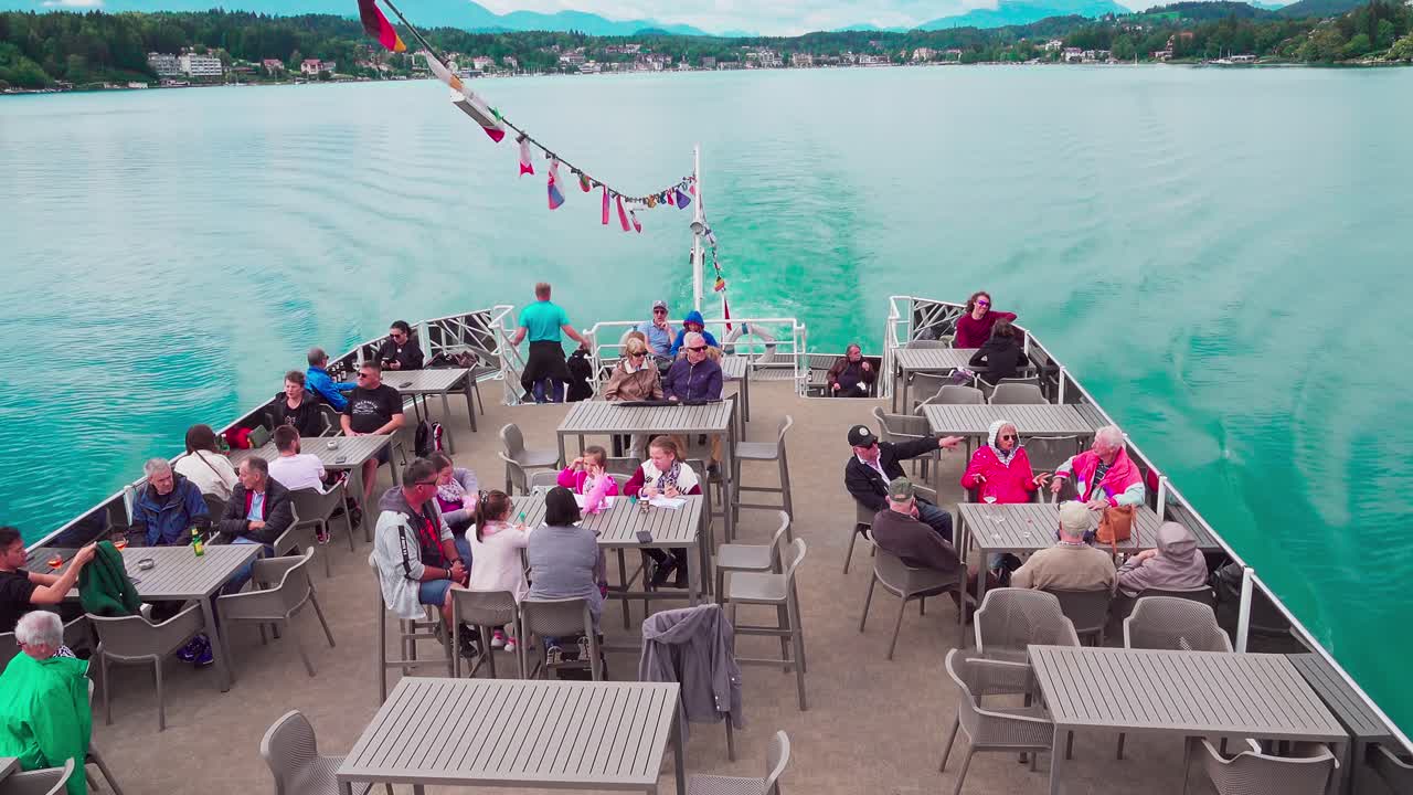 Passengers On A Boat Trip On Lake Wörthersee Free Stock Video Footage ...