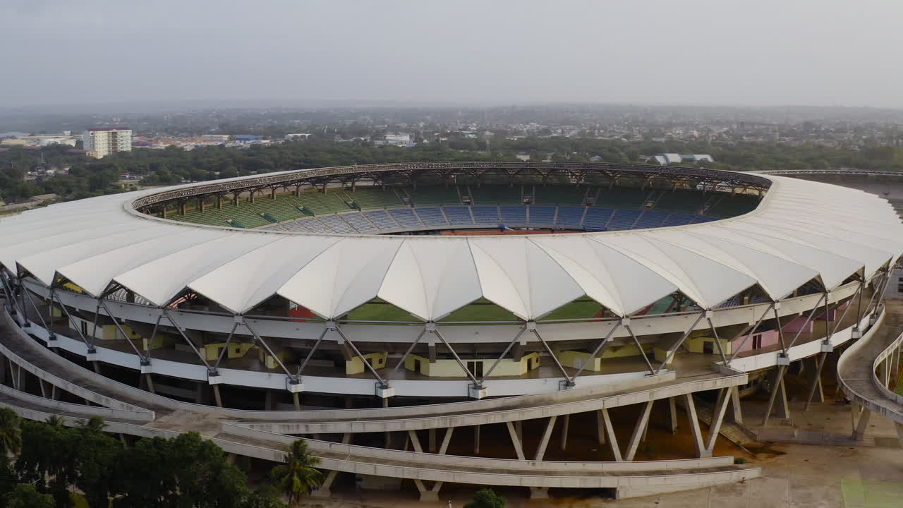 Tanzania National Main Stadium In Dar Es Salaam City Free Stock Video ...