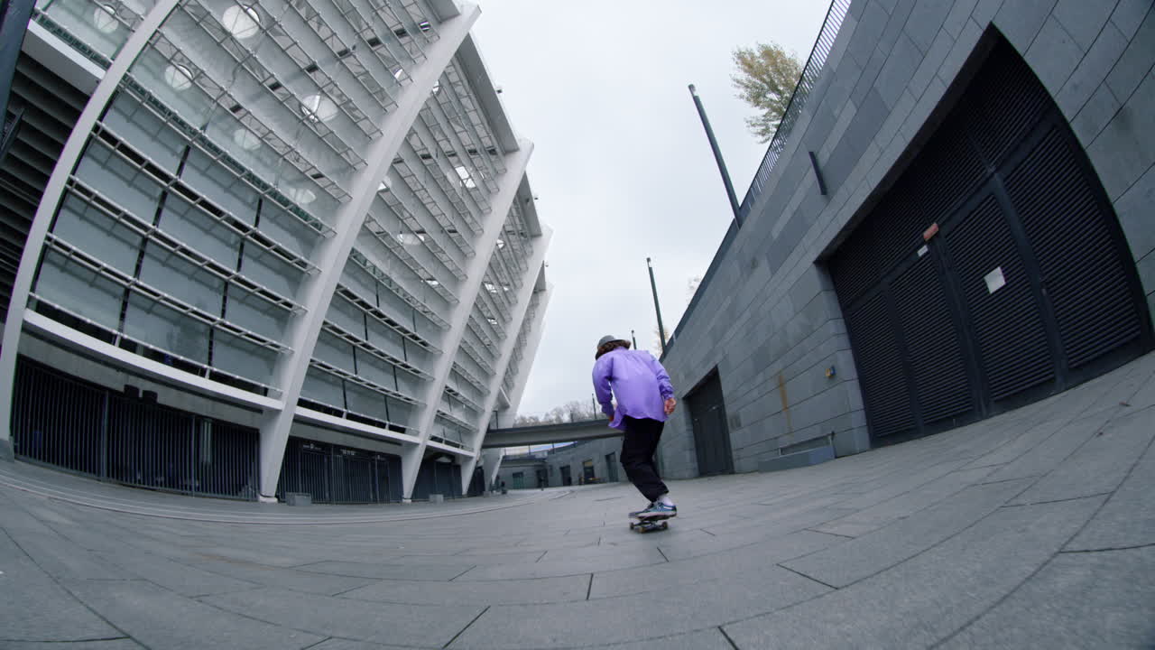 Young Skater Making Trick At City Street. Active Guy Falling During ...