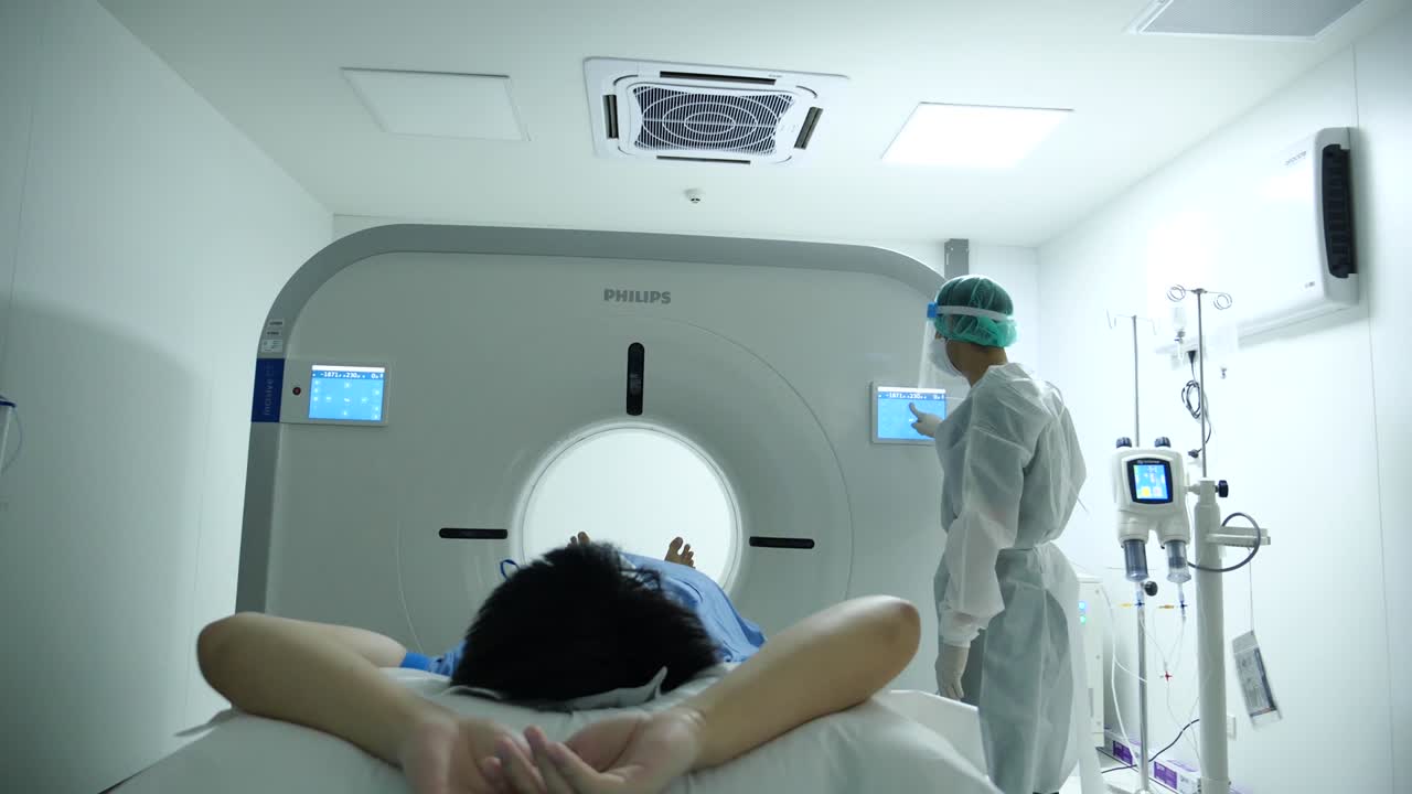 Laboratoty Staff Perform MRI Scan, Editorial Free Stock Video Footage Download Clips Medical