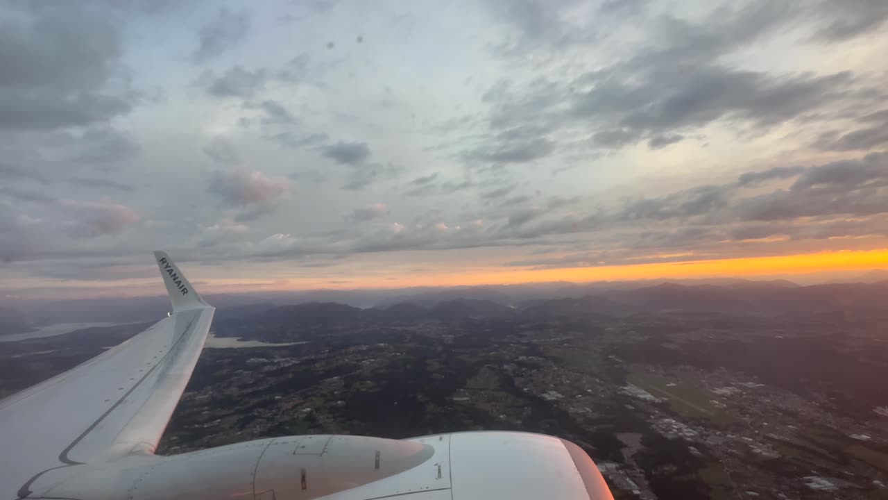 View Of Berlin From The Window Of A Ryanair Plane Free Stock Video ...