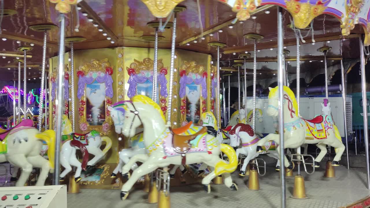 Cinematic View, Fairytale Rides, Kids Dancing Carnival Animal Rides ...