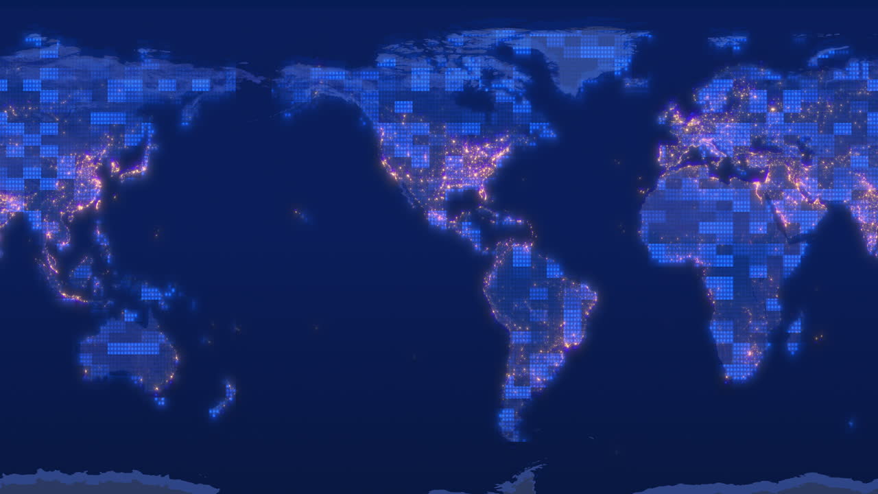 Looped Digital World Map Free Stock Video Footage Download Clips