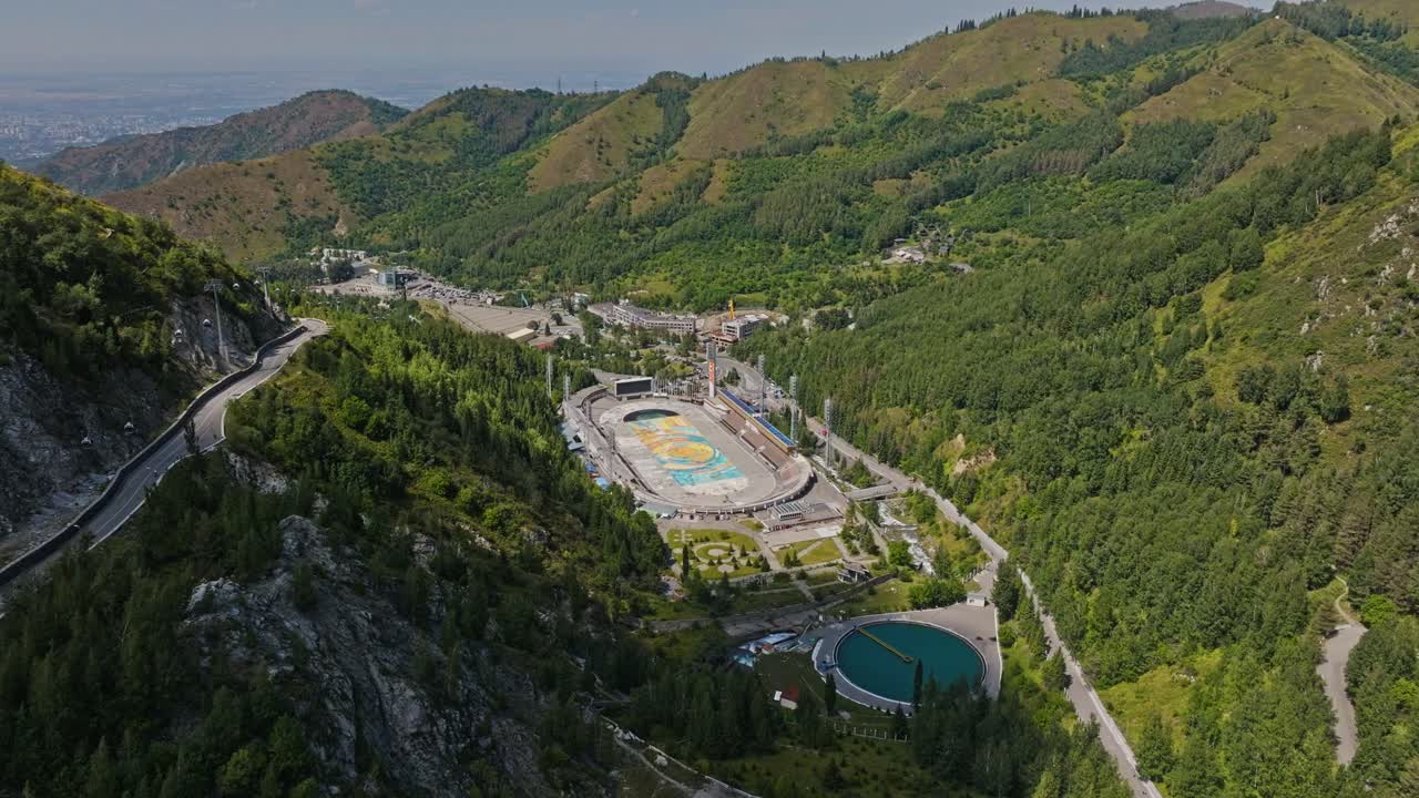 Almaty, Kazakhstan - Medeu Ice Speed Skating And Bandy Rink - Aerial ...