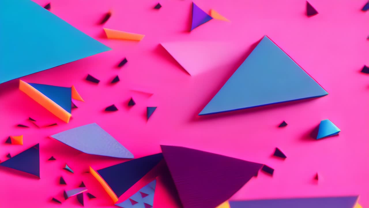 Premium stock video - Neon 90s motion graphics background animation