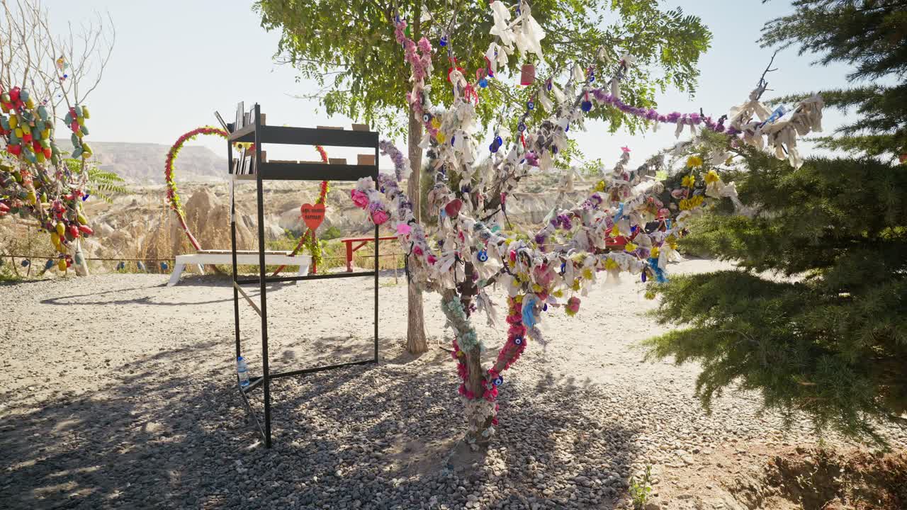 Good Luck Charms Tourists Colourful Mementos Hang From Decorated Trees ...