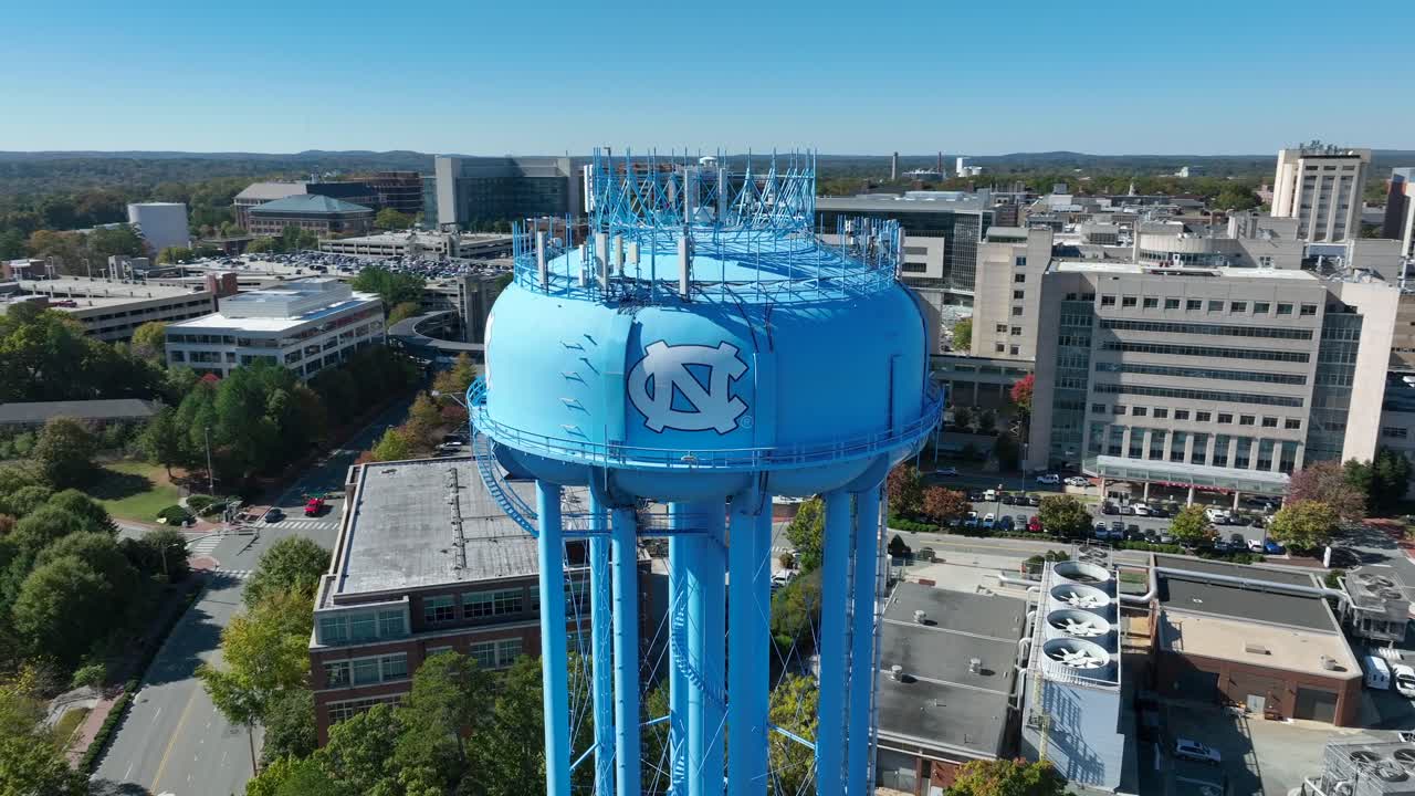 Water Tower At UNC Chapel Hill Campus Free Stock Video Footage Download ...